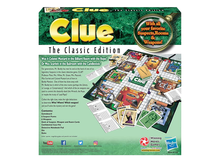 Clue Classic 1949 Edition – Sir Square Toes Games Shop