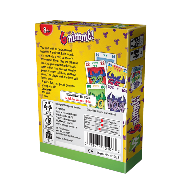 6 Nimmt – Sir Square Toes Games Shop